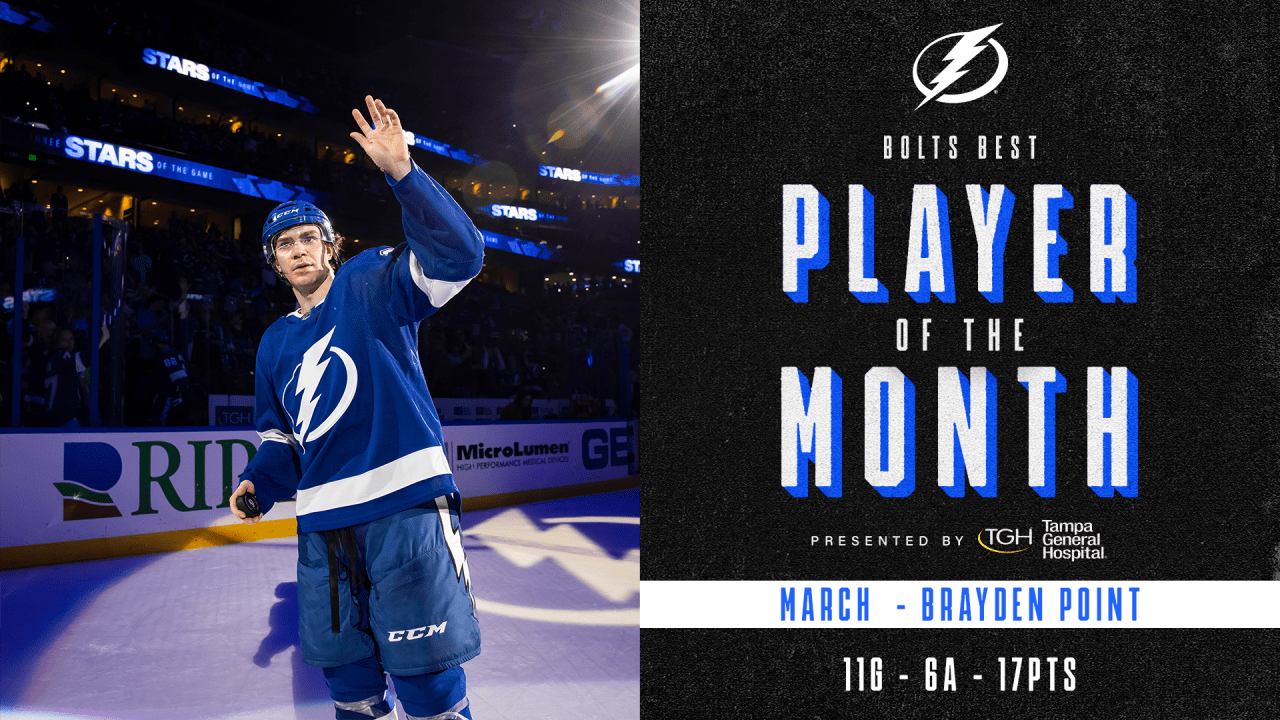 Bolts Best Player of the Month: Brayden Point | Tampa Bay Lightning