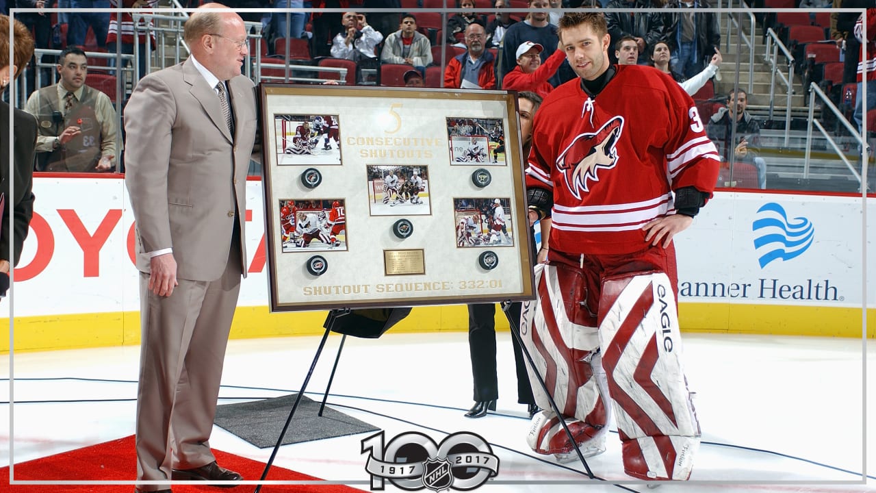 Centennial memory: Brian Boucher's shutout streak | NHL.com