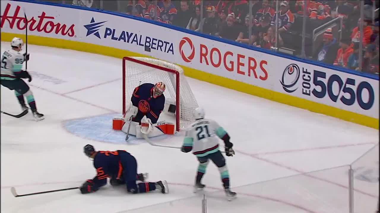 SEA@EDM: Wennberg scores goal against Stuart Skinner | Seattle Kraken