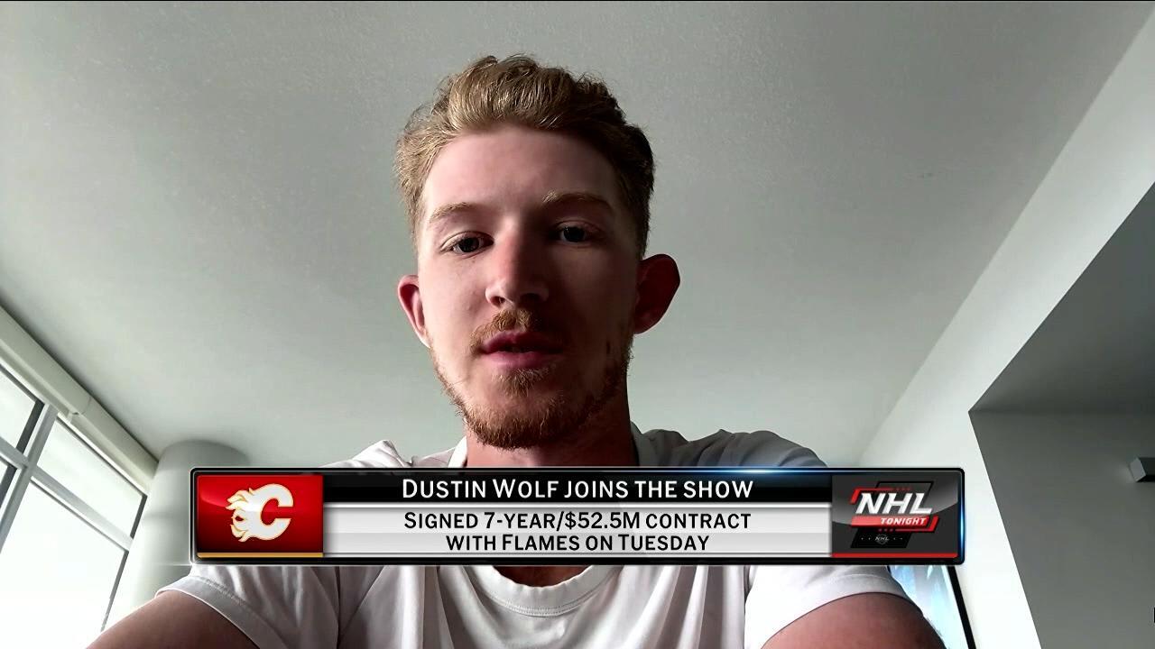 Flames Goalie Dustin Wolf joins NHL Tonight | NHL.com