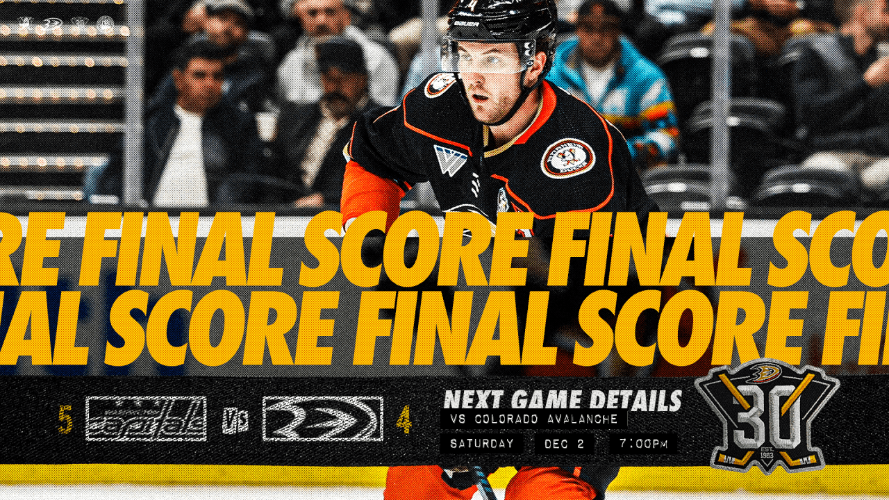 Recap: Luneau Scores First NHL Goal in 5-4 Loss to Caps | Anaheim Ducks