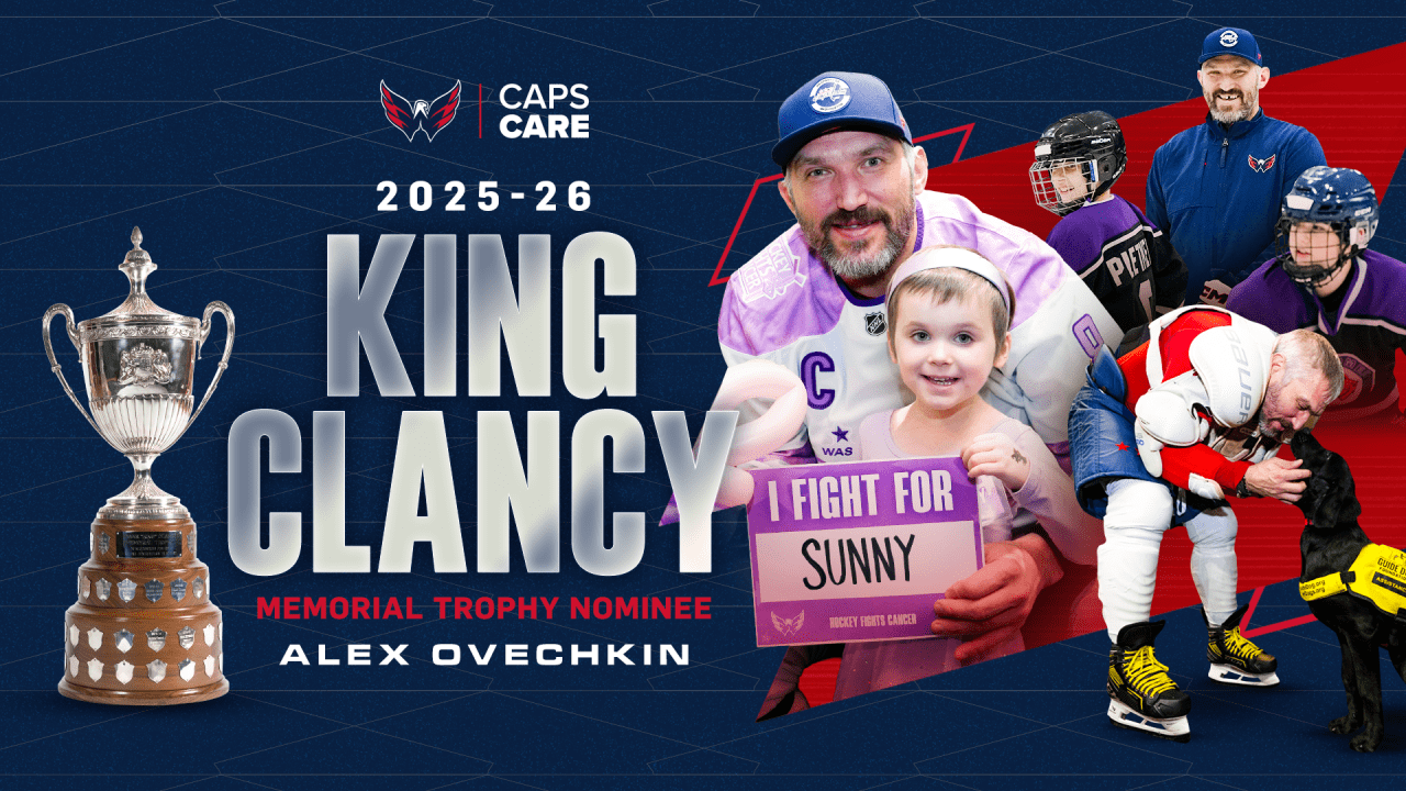 Capitals Announce Alex Ovechkin as Capitals Nominee for NHL’s King ...