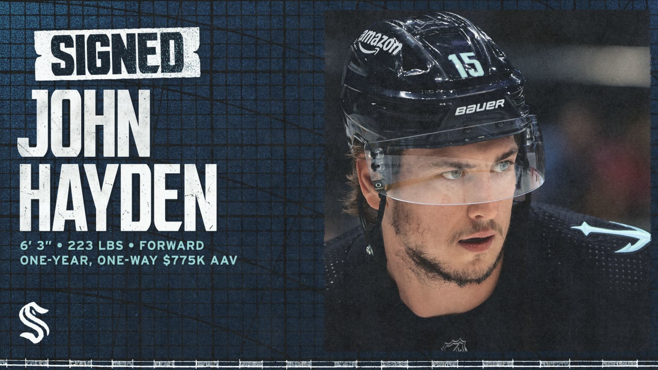 Seattle Kraken Sign John Hayden to One-Year Contract | Seattle Kraken