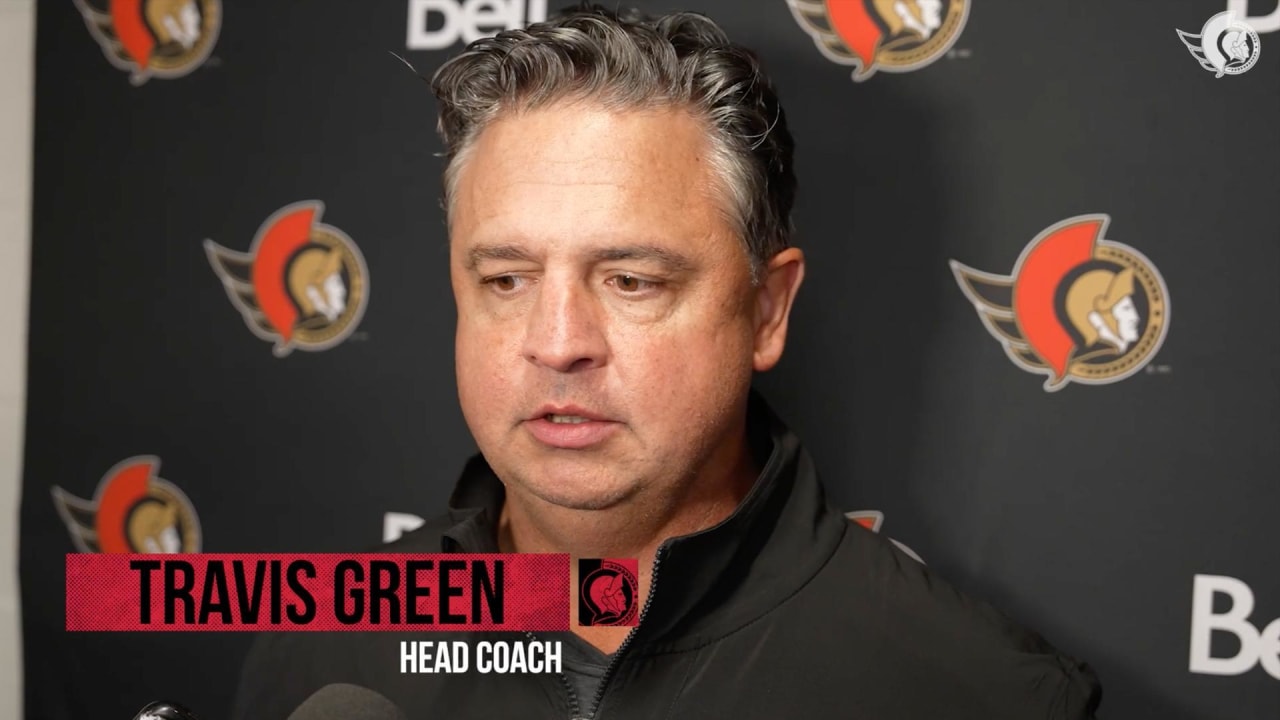 Travis Green Media Availability in Gatineau | Ottawa Senators