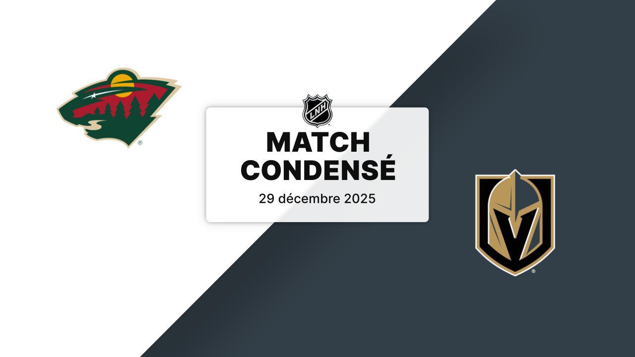 Match condensé : MIN @ VGK 29/12/2025 | LNH.com