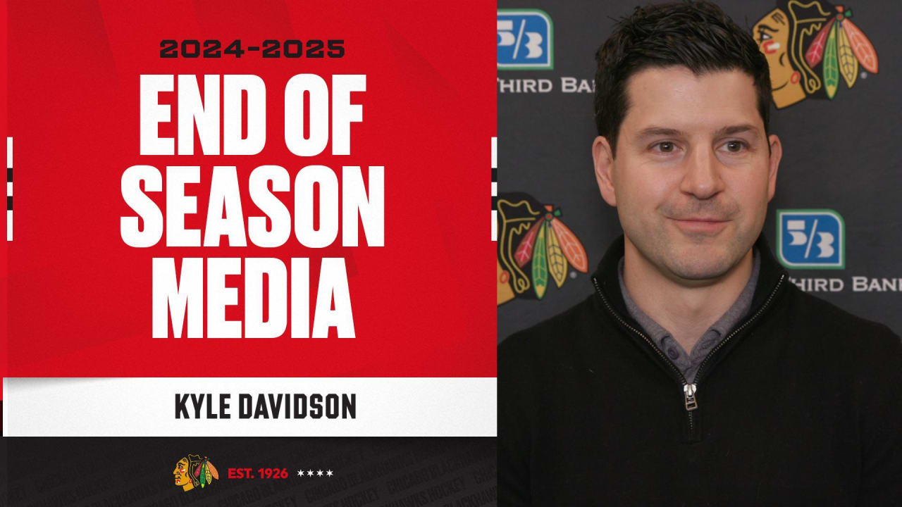 Kyle Davidson End of Season Media | Chicago Blackhawks