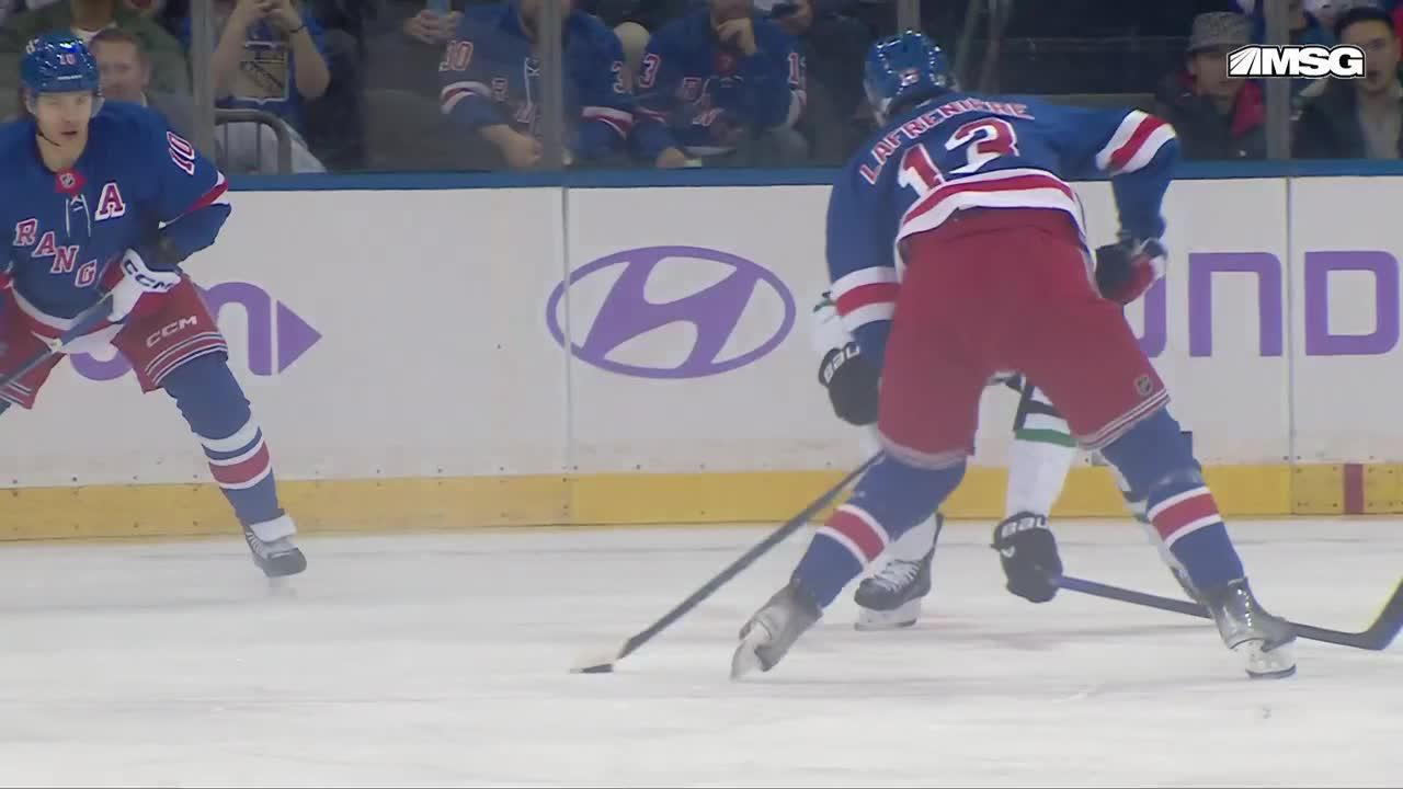 DAL@NYR: Lafrenière scores goal against Jake Oettinger | New York Rangers