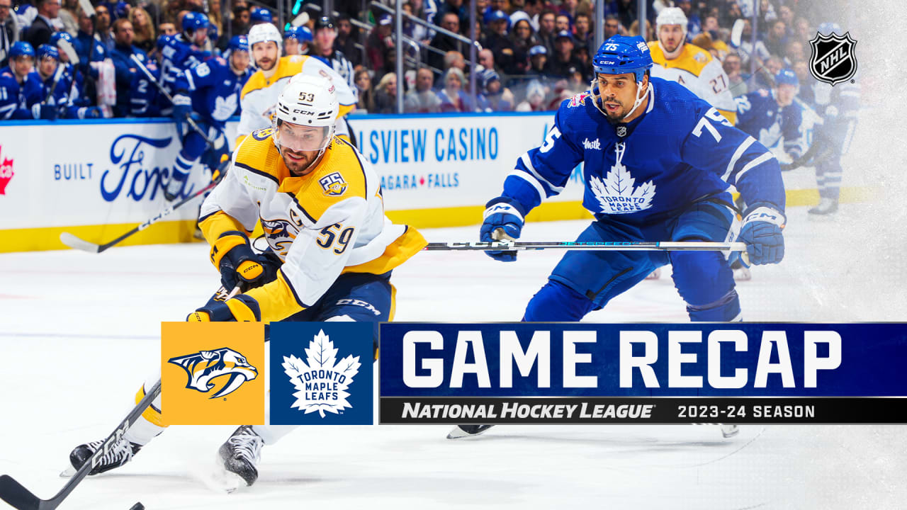 Matthews scores twice, Maple Leafs shut out Predators | NHL.com