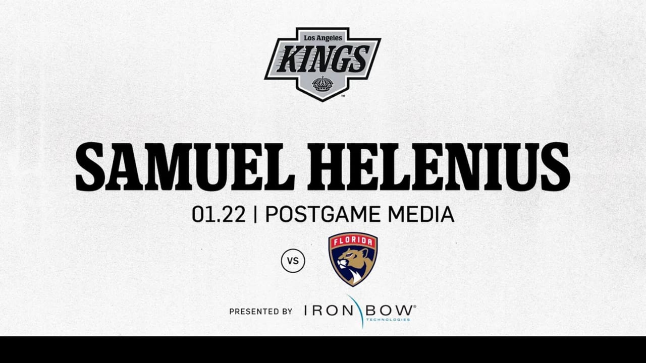 Samuel Helenius Postgame Media Availability 1/22/25 | Los Angeles Kings