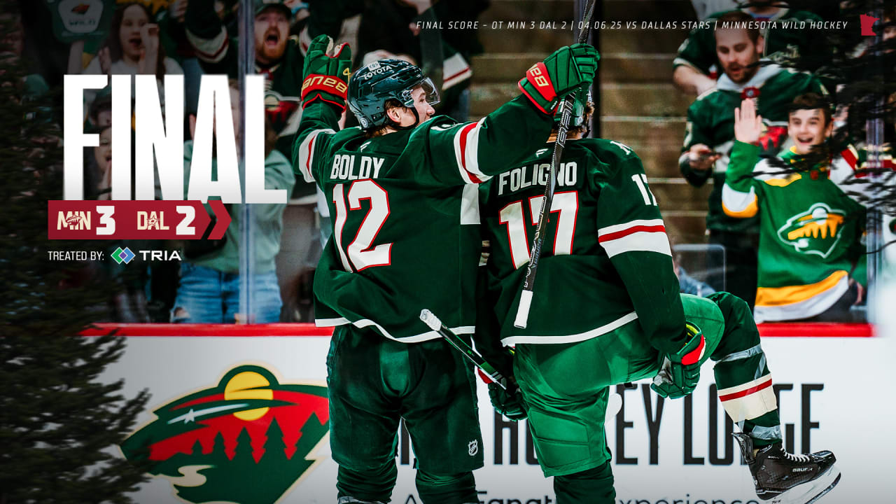 Game Recap (OT): Wild 3, Stars 2 | Minnesota Wild