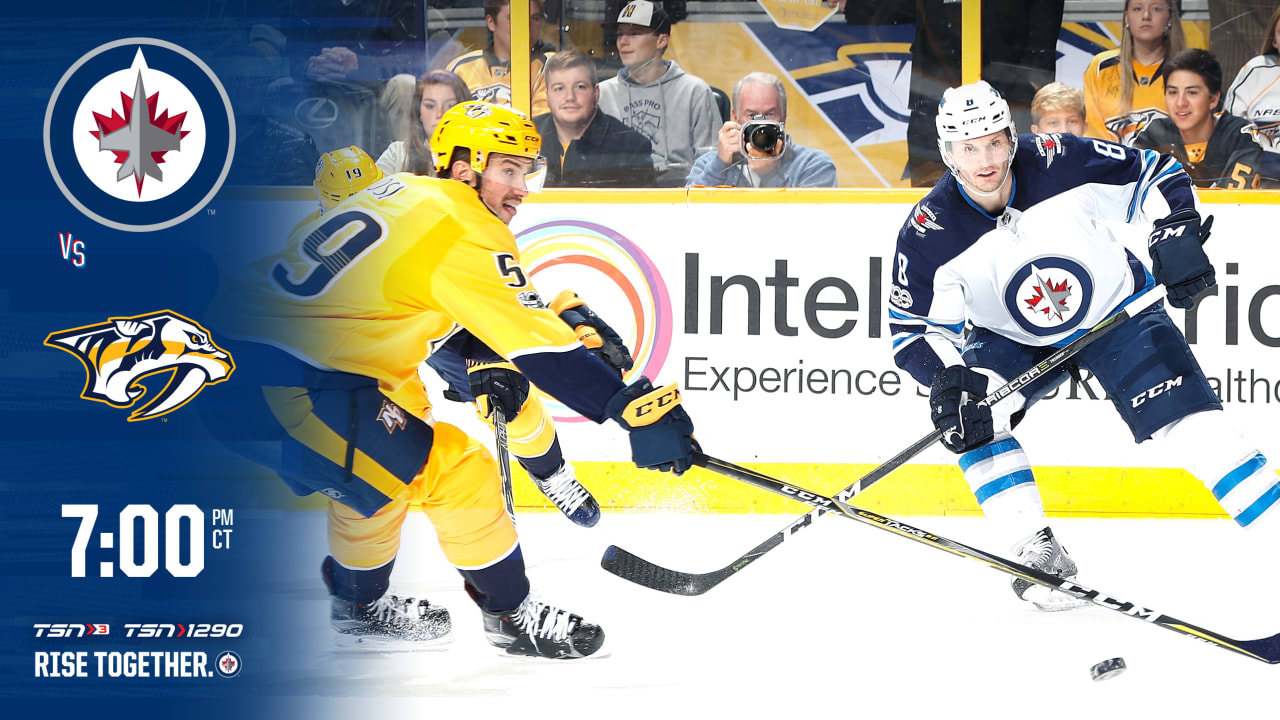 GAME DAY: Jets begin three-game road trip tonight in Nashville ...