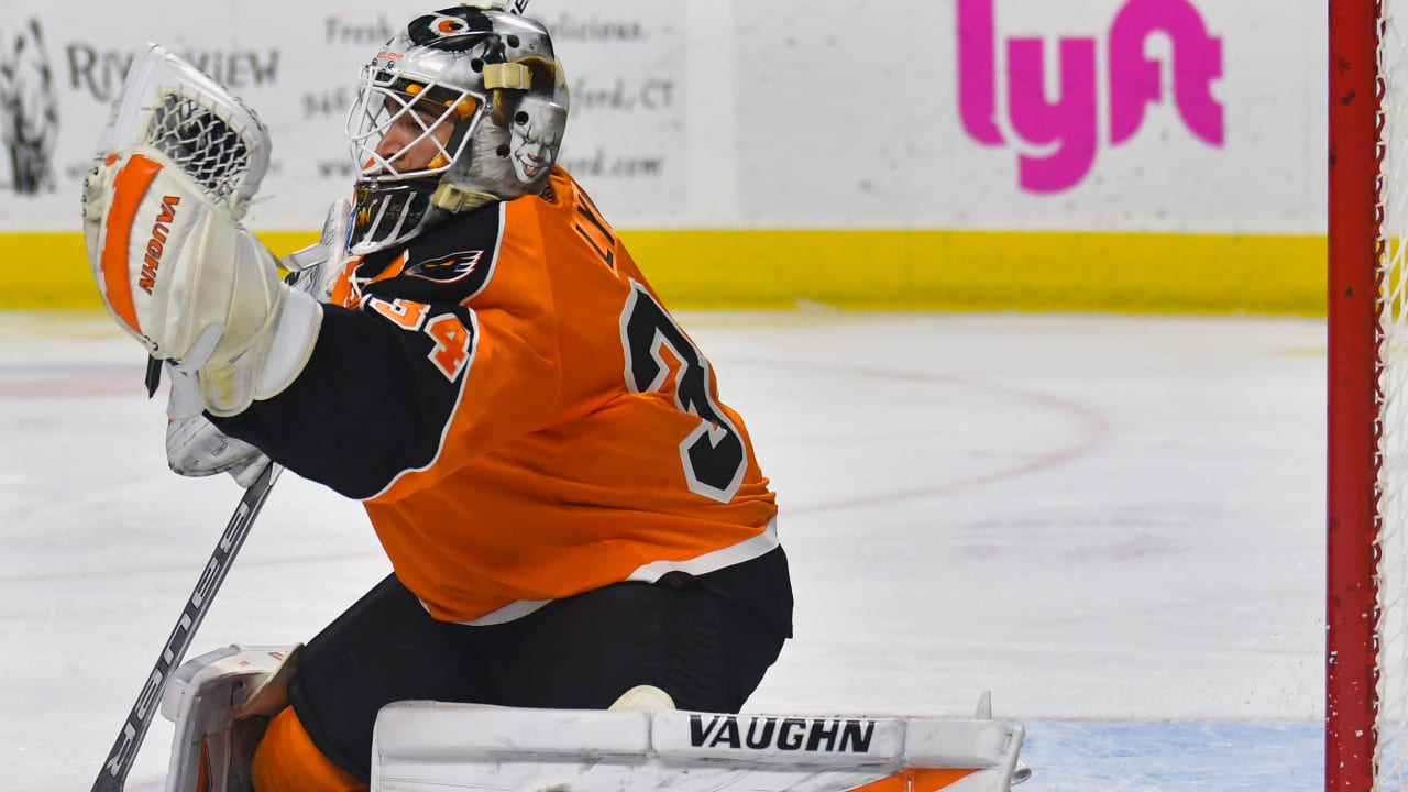 Flyers prospect Lyon makes 94 saves in longest game in AHL history ...