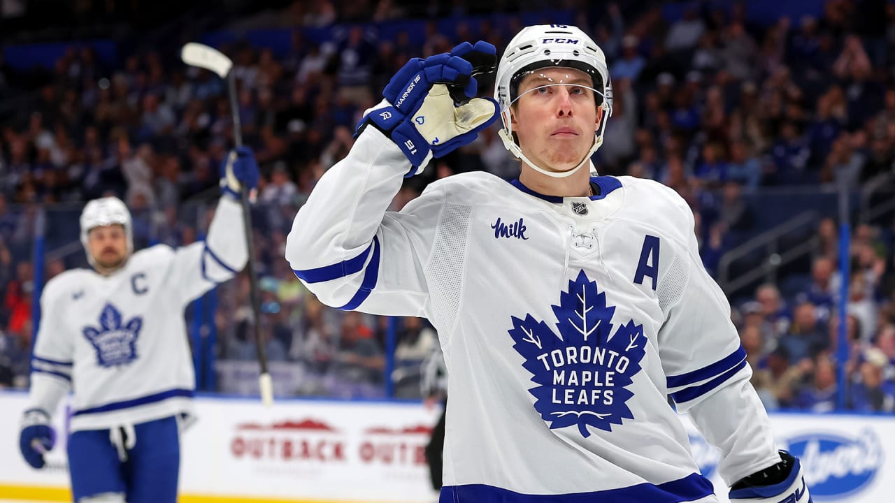 Marner strikes first with slap shot | NHL.com