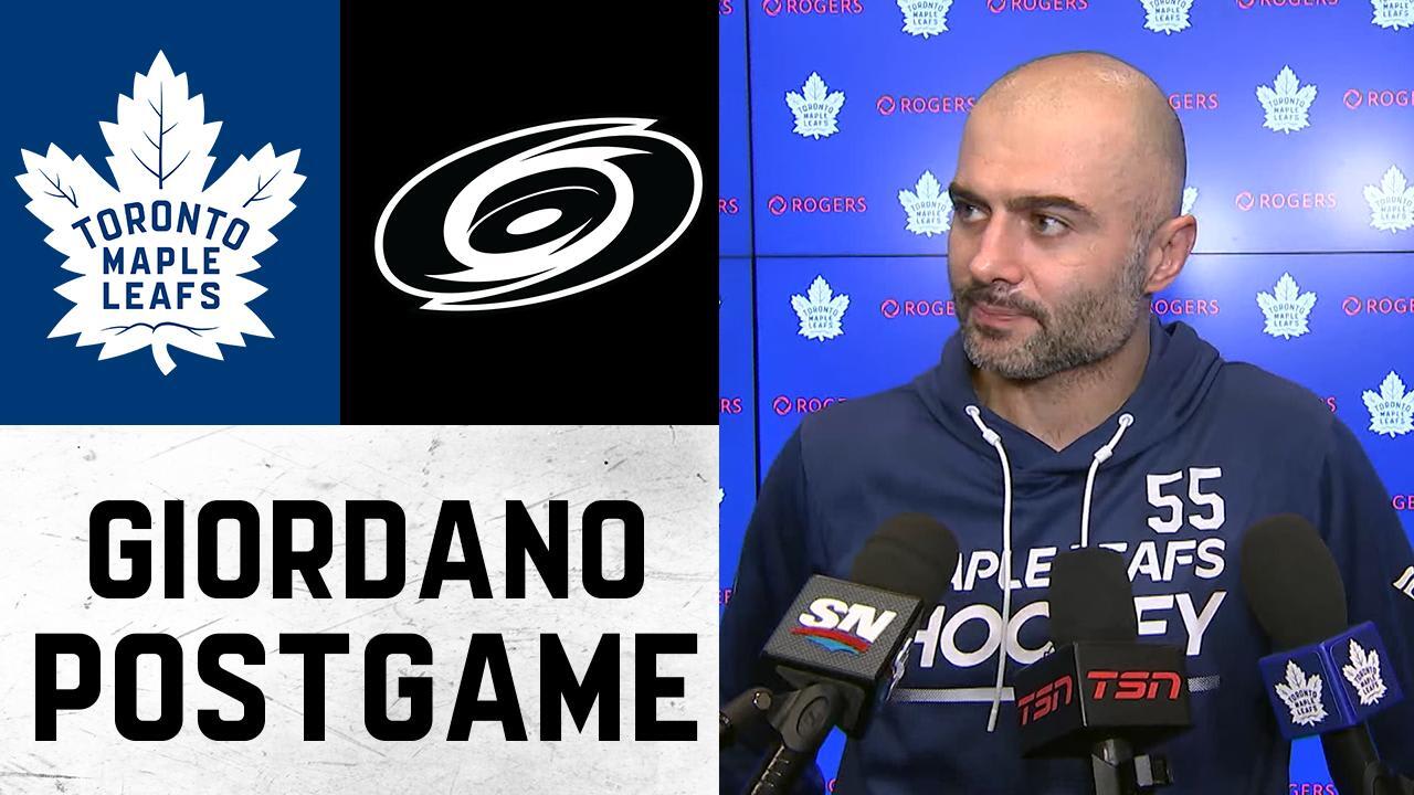 Mark Giordano | Post Game | Toronto Maple Leafs