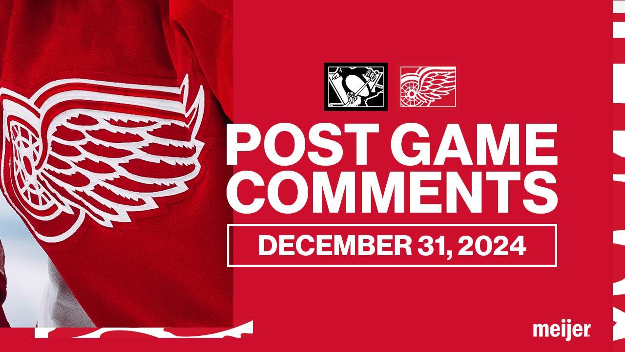 Meijer Postgame Comments 12/31/24 | Detroit Red Wings