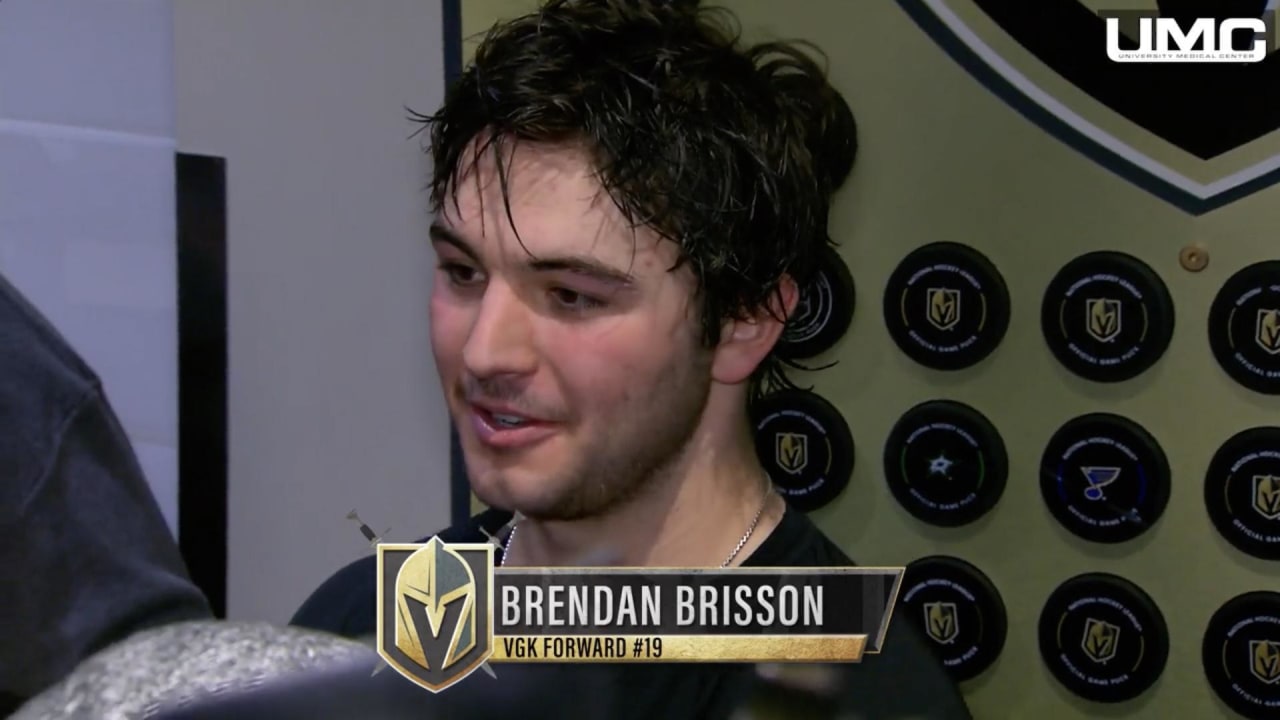 Brendan Brisson Postgame 1/20 | Vegas Golden Knights