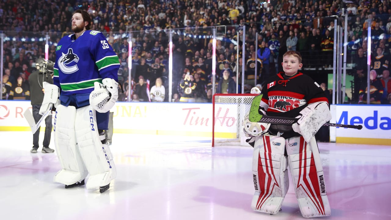Every Kid’s Dream: Young Hockey Players Sharing Ice with Canucks Stars ...