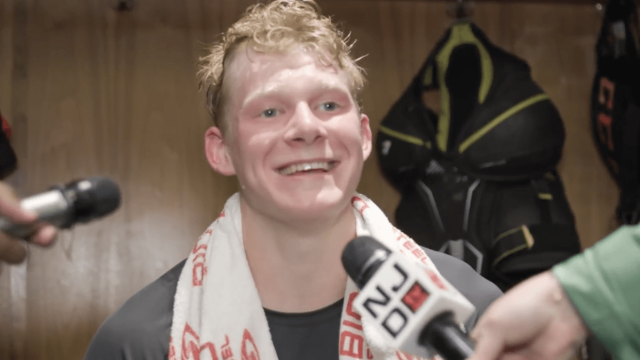 Cheslock after the 3-on-3 | New Jersey Devils