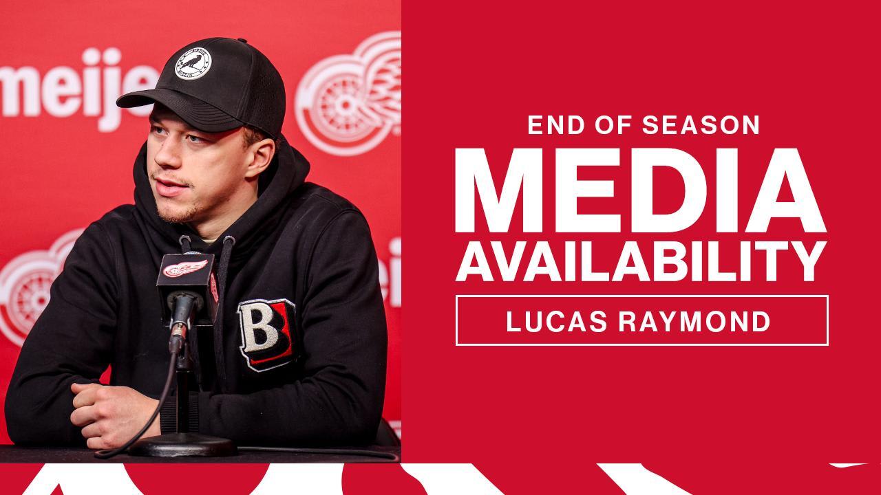 Lucas Raymond Season Ending Media | Detroit Red Wings