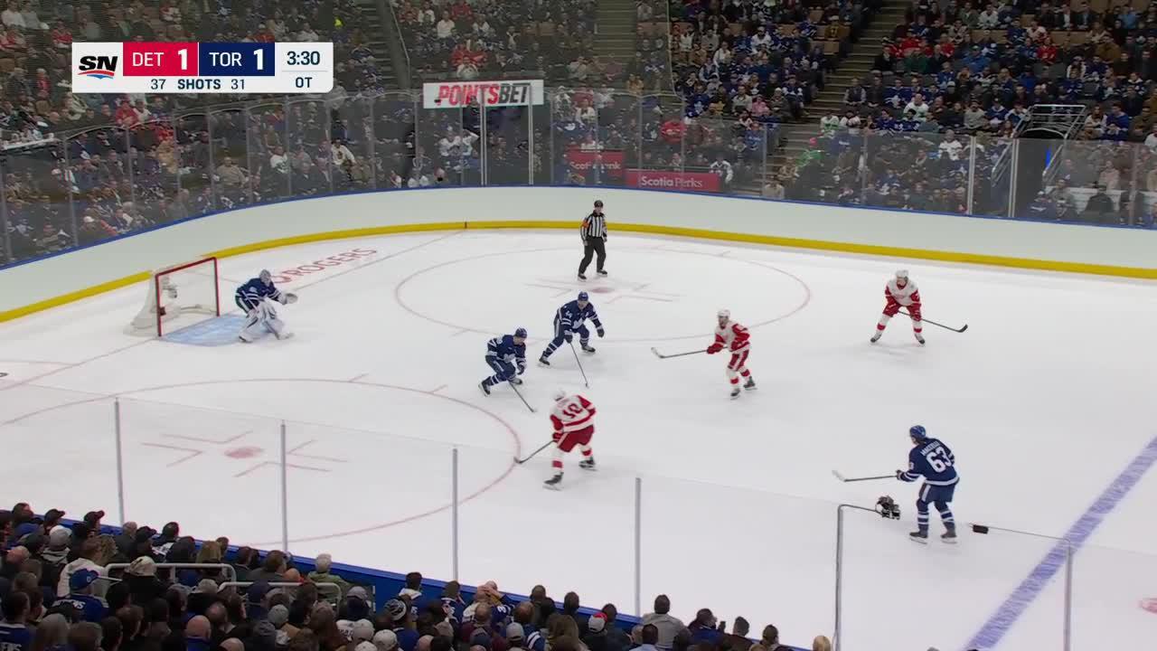 DET@TOR: Woll with a great save against Alex DeBrincat | Toronto Maple ...
