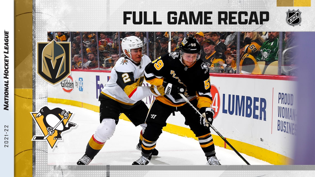 Recap: PIT 5, VGK 2 | Pittsburgh Penguins