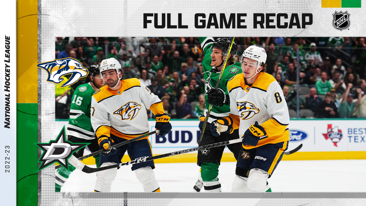 Recap: DAL 5, NSH 1 | Dallas Stars