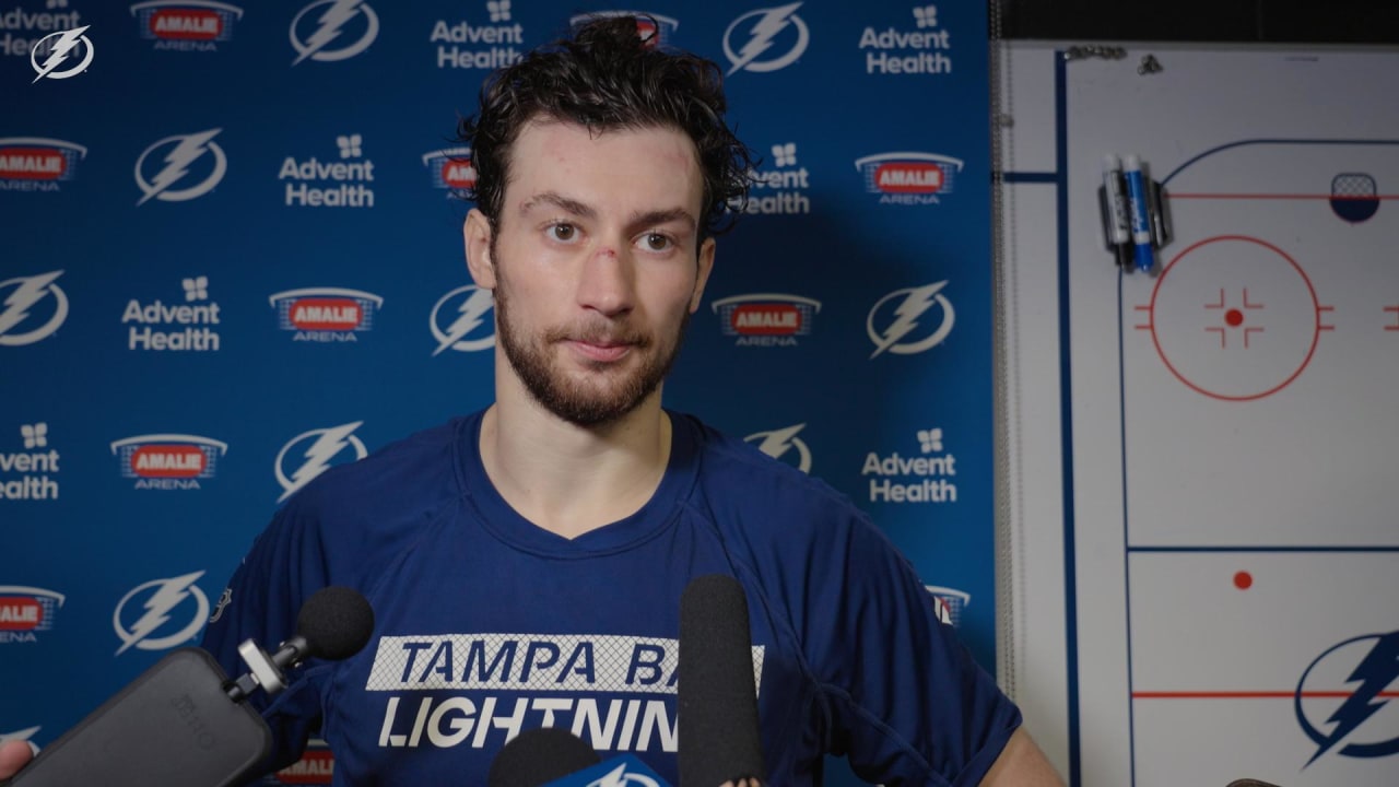 Anthony Cirelli | Postgame vs St. Louis Blues | Tampa Bay Lightning