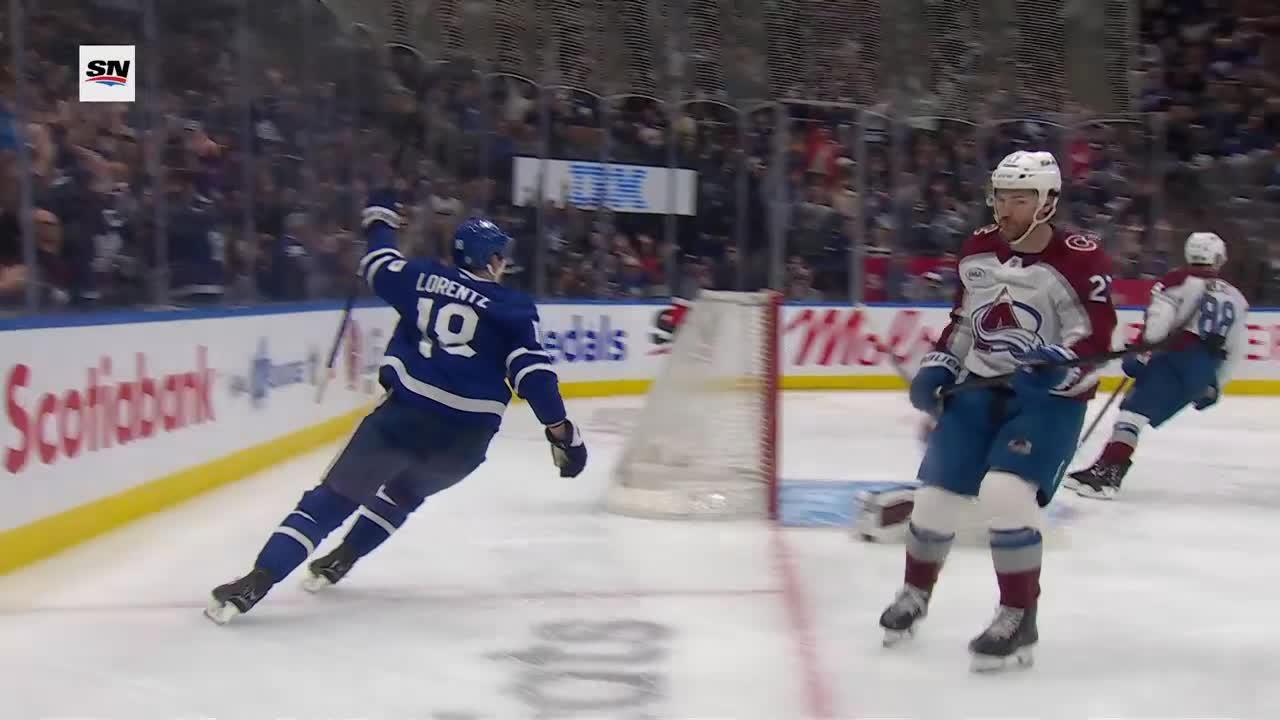 COL@TOR: Lorentz scores SHG against Mackenzie Blackwood | Toronto Maple ...