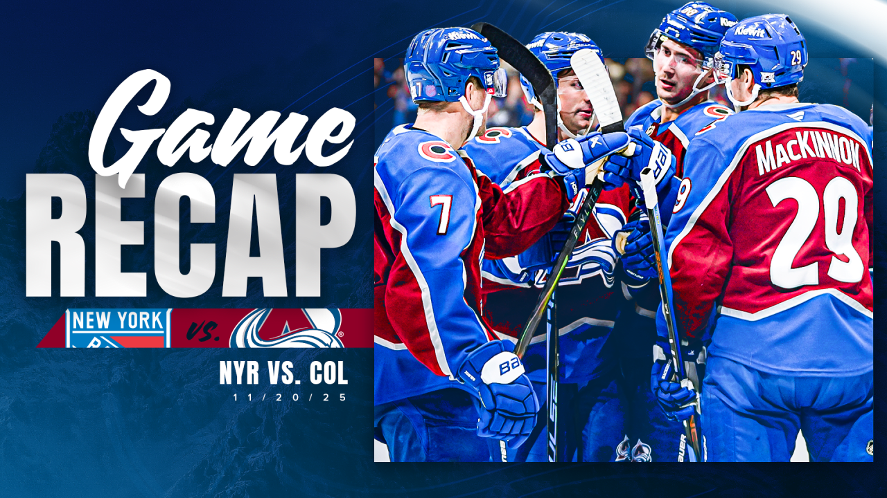 MacKinnon and Makar Each Score Twice as Avalanche Defeats Rangers 6-3 ...