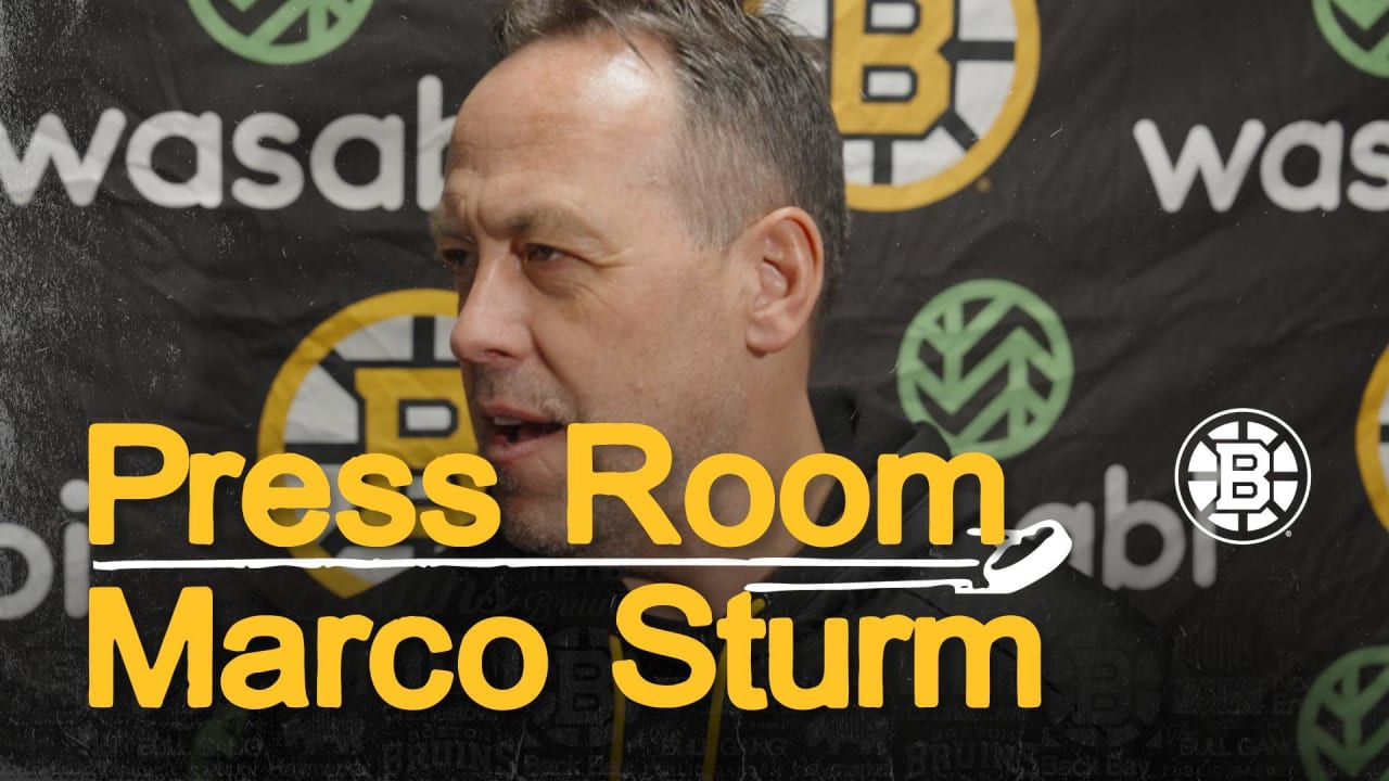 Press Room: Marco Sturm | Boston Bruins
