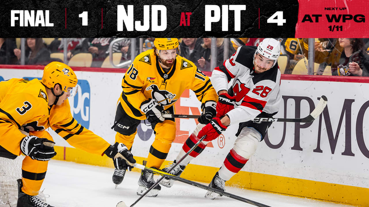 Devils Woes Continue in Pittsburgh | GAME STORY | New Jersey Devils