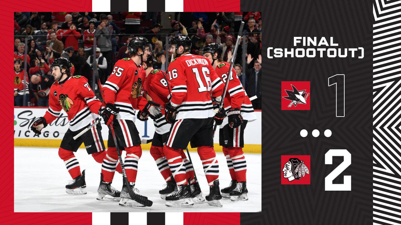 TAKEAWAYS: Blackhawks Earn 2-1 Victory in Shootout Over Sharks ...
