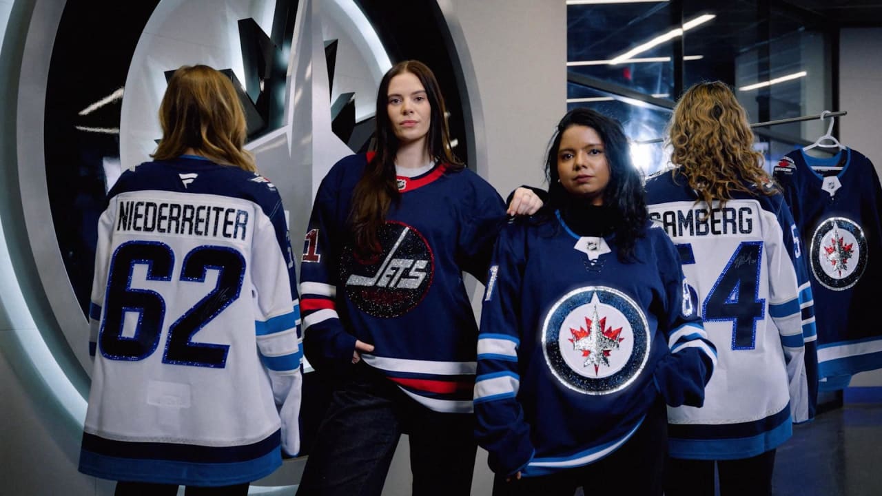 CWIS | Hand-bedazzled Jets jerseys | Winnipeg Jets