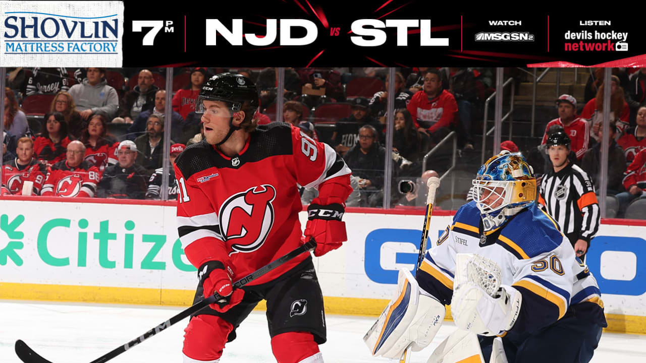 Line Changes Ahead of Devils, Blues at Prudential Center | PREVIEW ...
