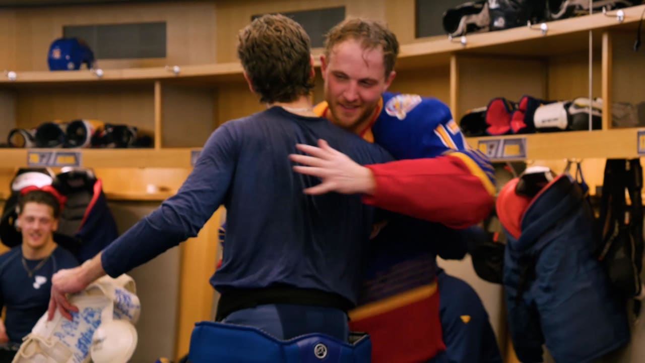 Blues celebrate 10th straight win | St. Louis Blues
