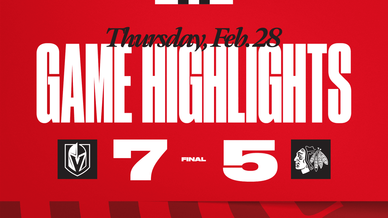 Highlights | Blackhawks at Golden Knights | Chicago Blackhawks