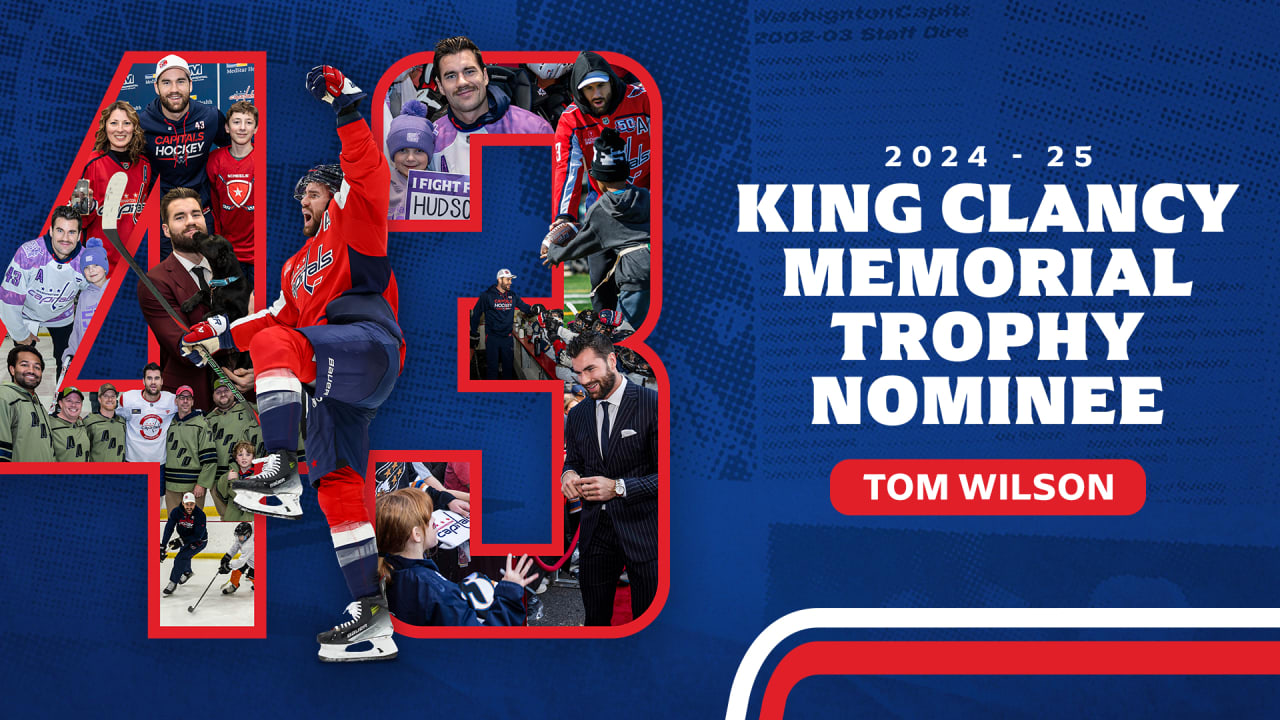 Capitals Announce Tom Wilson as Capitals Nominee for NHL’s King Clancy ...