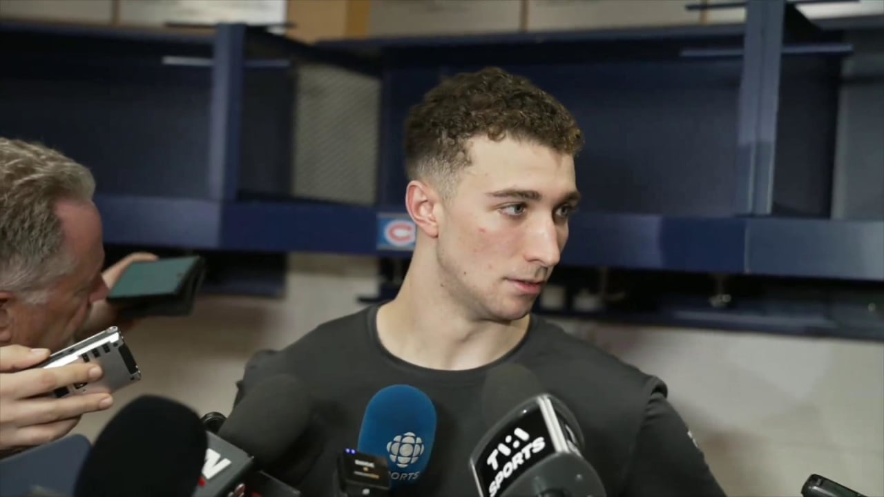 Postgame vs. DET: Mailloux | Montréal Canadiens