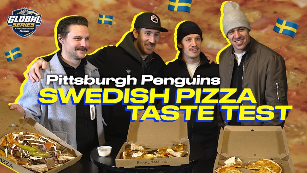 Penguins taste test pizza in Stockholm | NHL.com