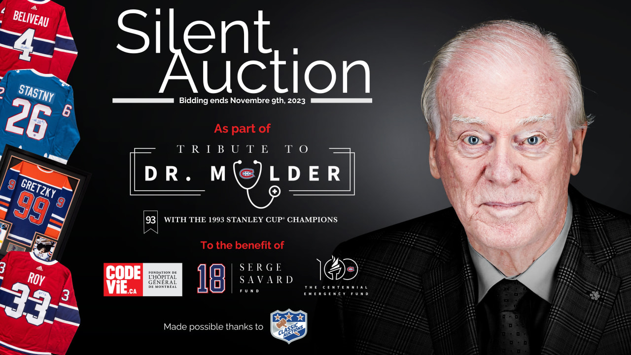 Silent auction in honor of Dr. David Mulder | Montréal Canadiens