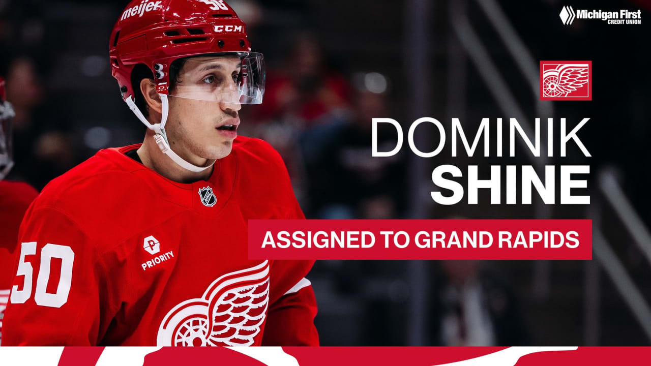 Red Wings assign Dominik Shine to Grand Rapids | Detroit Red Wings