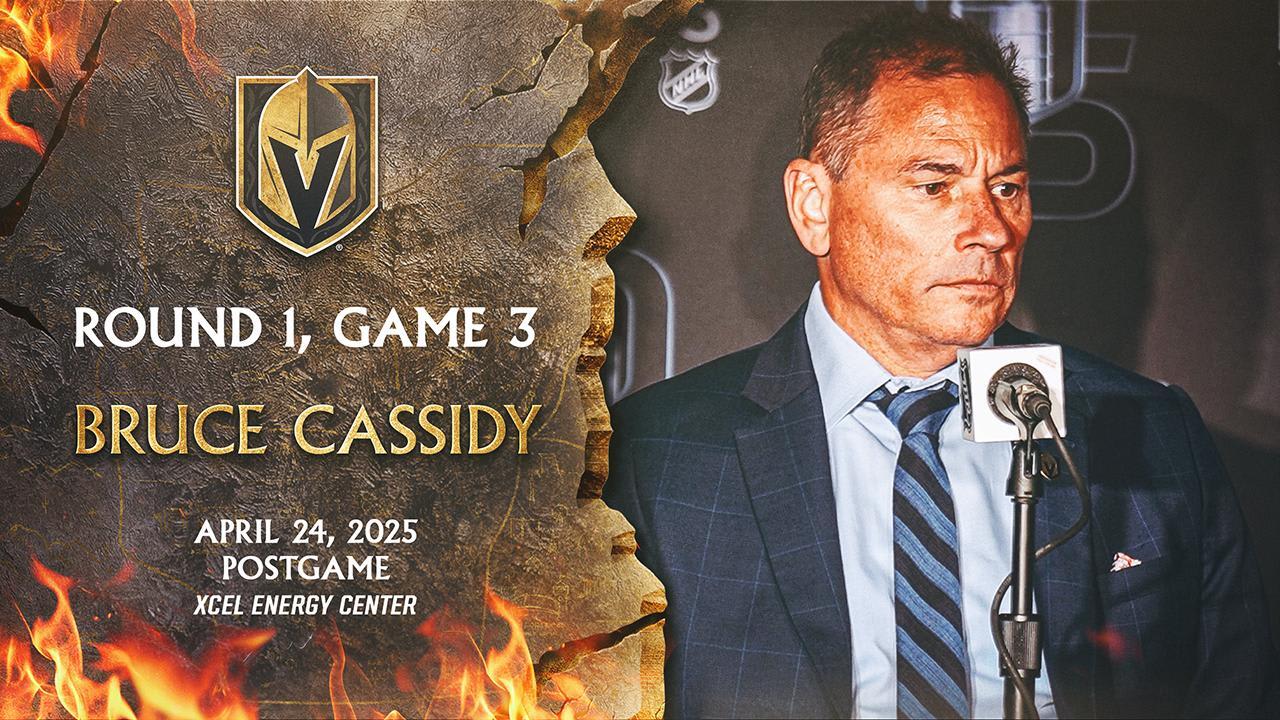Round 1, Game 3 | Bruce Cassidy Postgame | Vegas Golden Knights