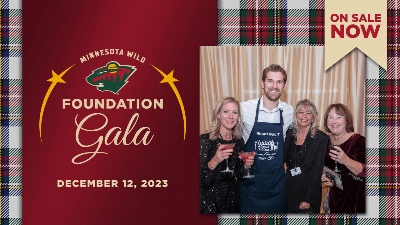Tickets on Sale for Minnesota Wild Foundation Gala on December 12, 2023 ...