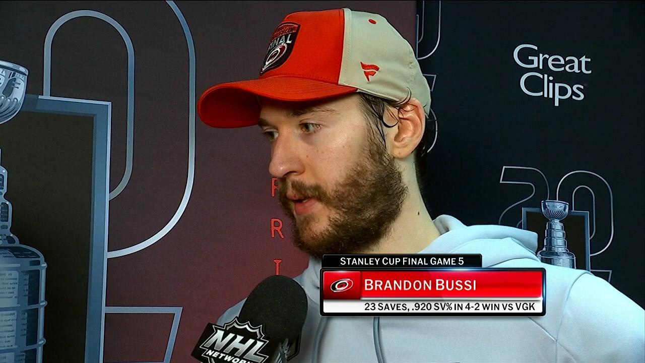 Brandon Bussi reflects on his Game 5 performance | Carolina Hurricanes