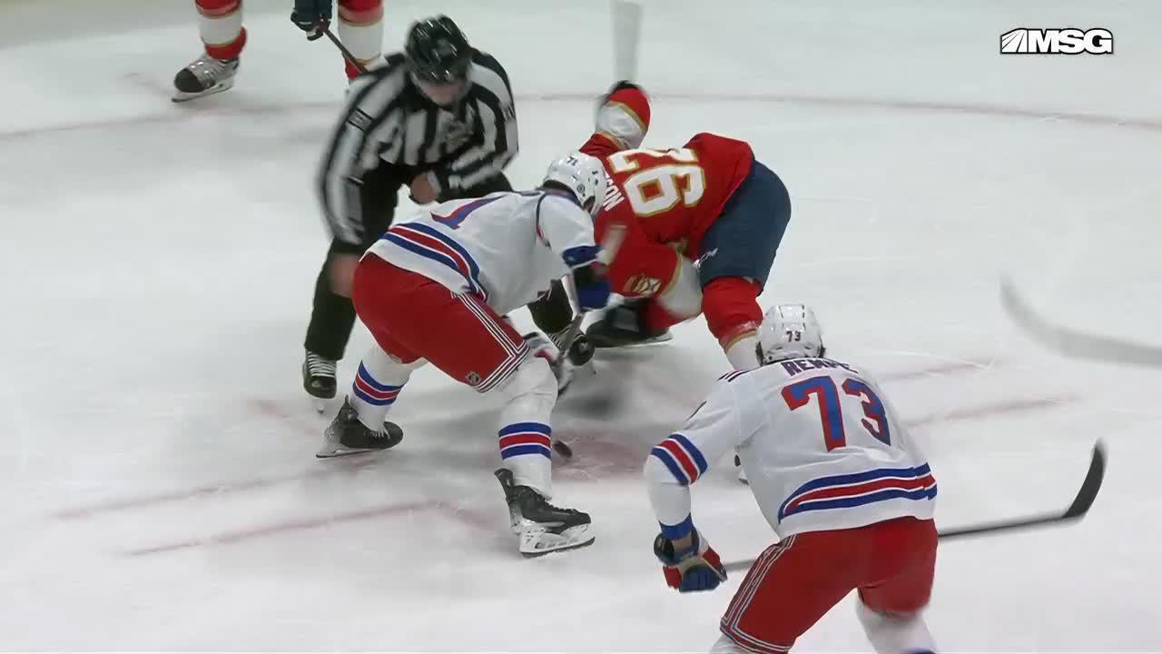 NYR@FLA: Rempe scores goal against Sergei Bobrovsky | New York Rangers