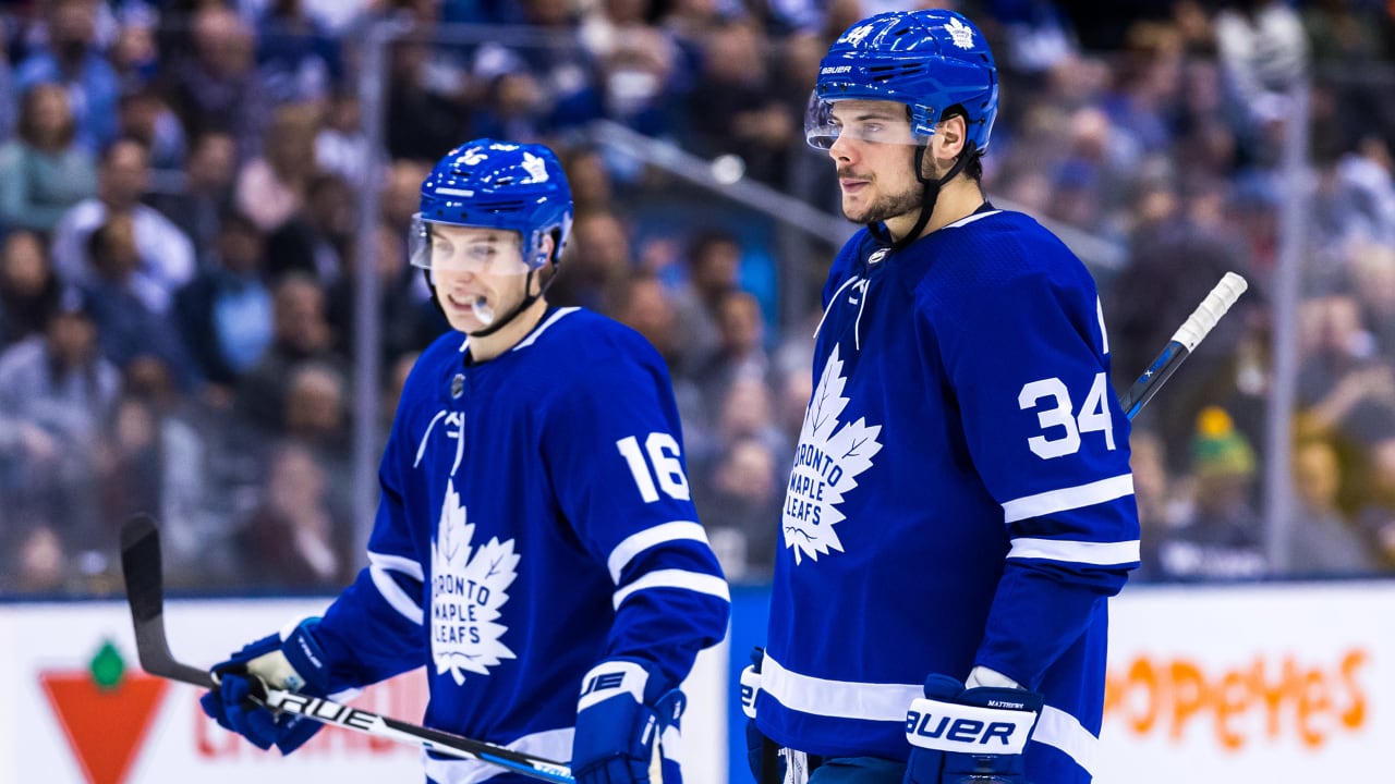 Matthews, Marner look to spark Maple Leafs as new linemates | NHL.com