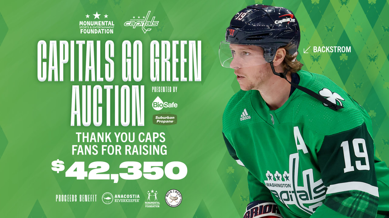 Capitals Go Green Auction Raises $42,350 for Charity | Washington Capitals