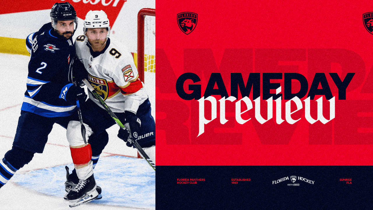 PREVIEW: Panthers start three-game road trip in Winnipeg | Florida Panthers