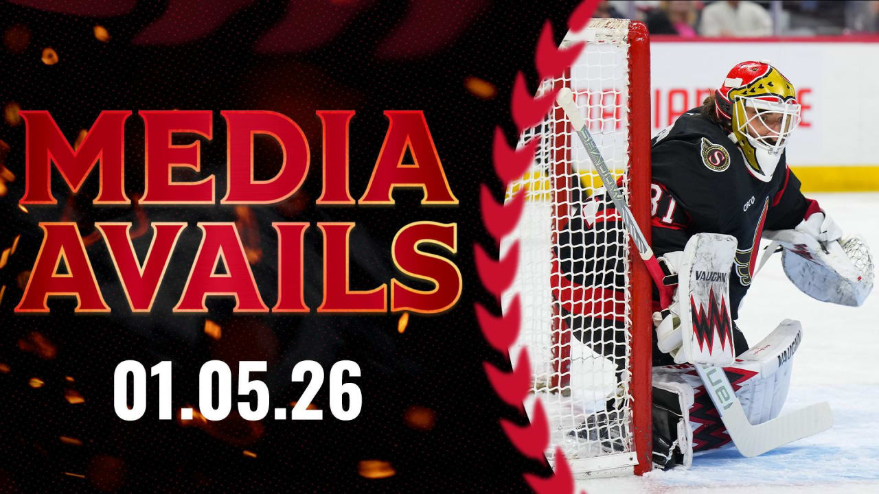 Hunter Shepard Postgame Media vs DET | Ottawa Senators