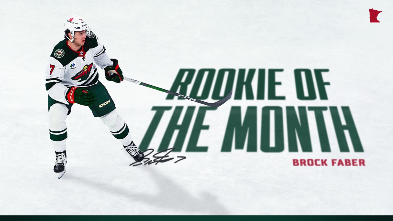Faber Named NHL ‘Rookie of the Month’ for January | Minnesota Wild